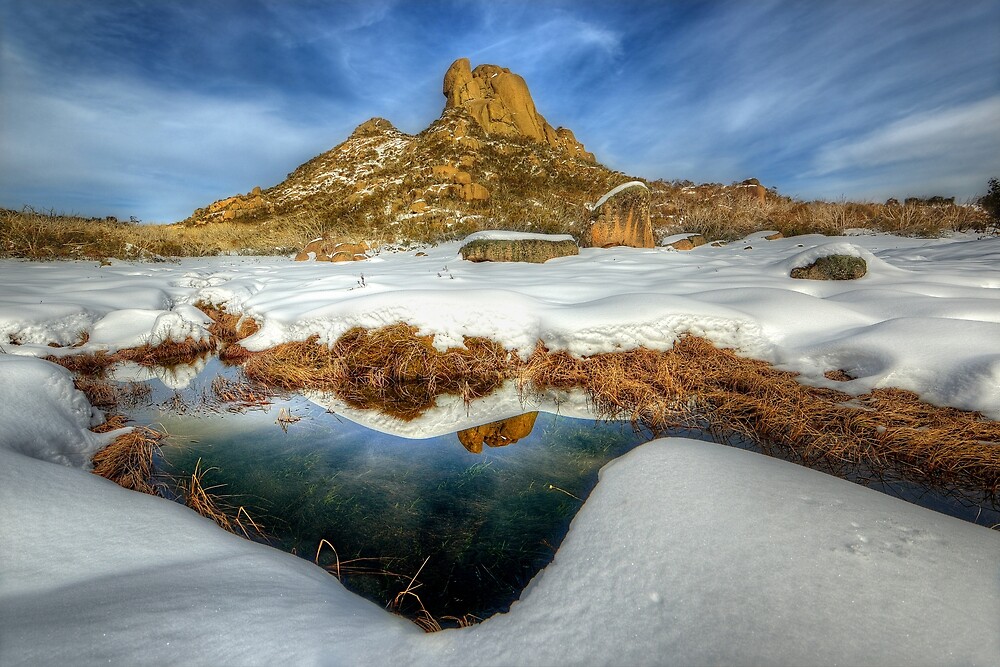 "Winter landscape, Mount Buffalo" by Kevin McGennan | Redbubble