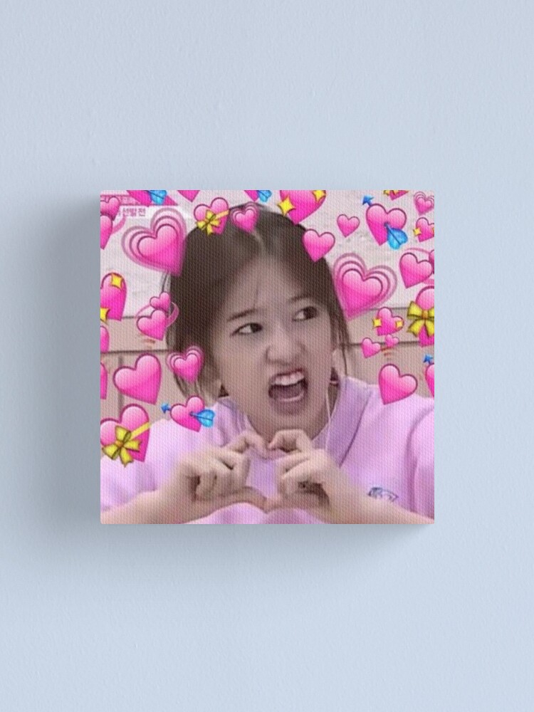 "IZONE Ahn Yujin Meme" Canvas Print for Sale by hollywood jurina ...