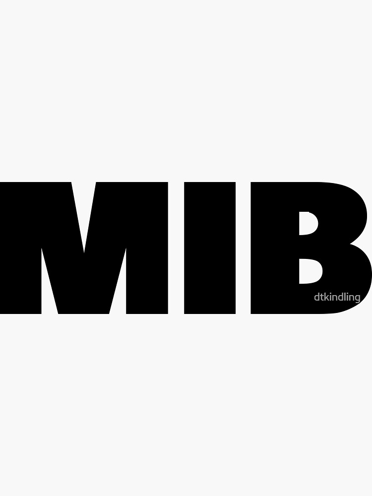 "MiB" Sticker for Sale by dtkindling | Redbubble