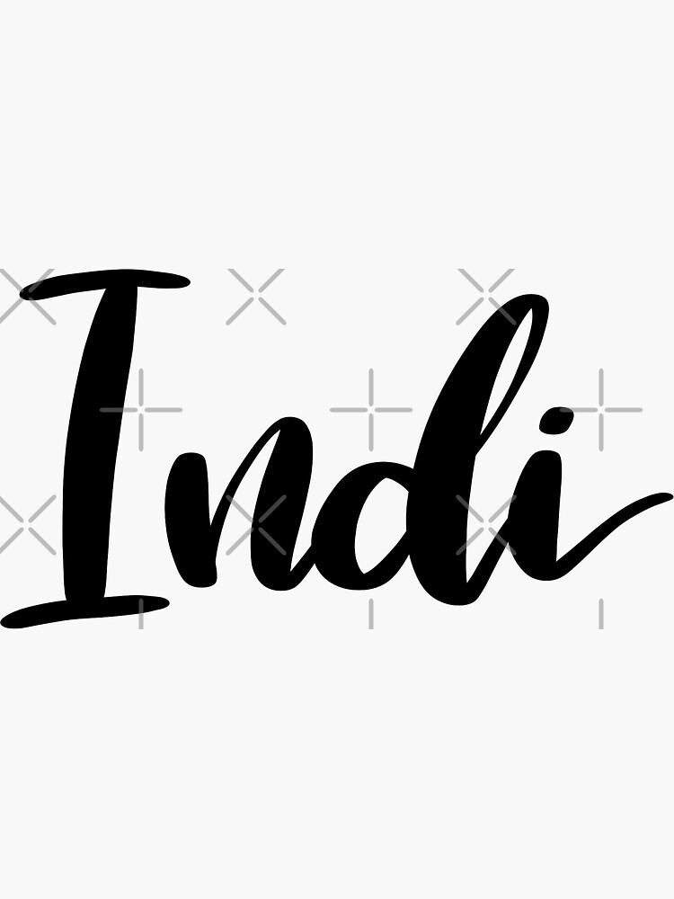 "Indi" Sticker for Sale by ellietography | Redbubble