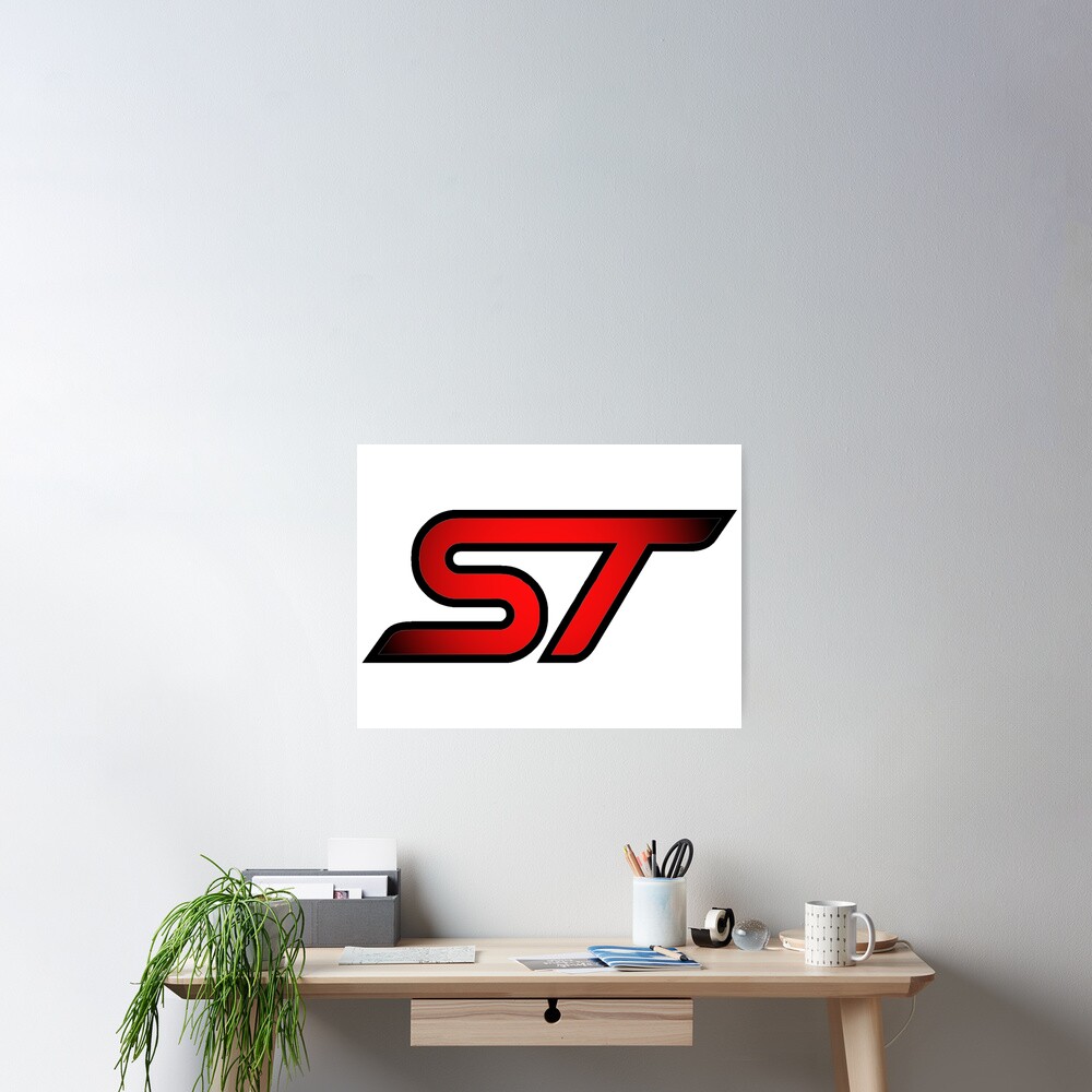 "Ford ST logo Fiesta Focus" Art Print for Sale by Malsoy | Redbubble