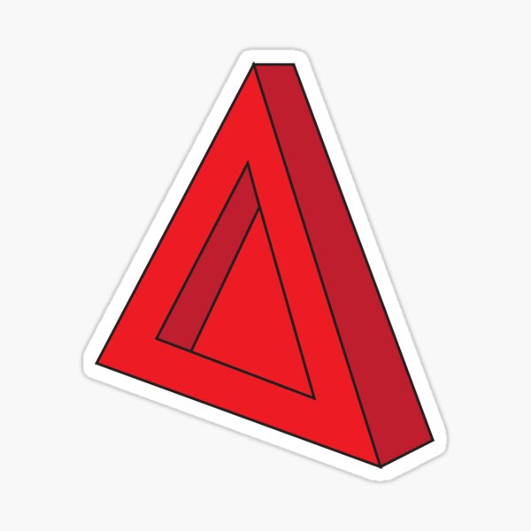 "Delta 3d Triangle" Sticker for Sale by vma77 | Redbubble