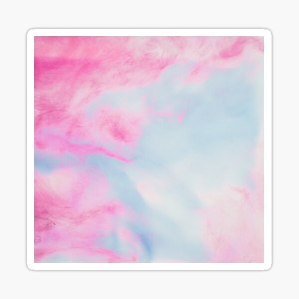 "Pink & Blue Cotton Candy Sky " Sticker for Sale by newburyboutique ...