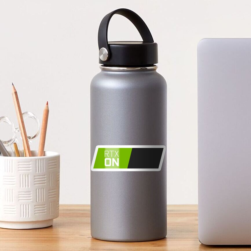 "RTX On" Sticker for Sale by F6310 | Redbubble