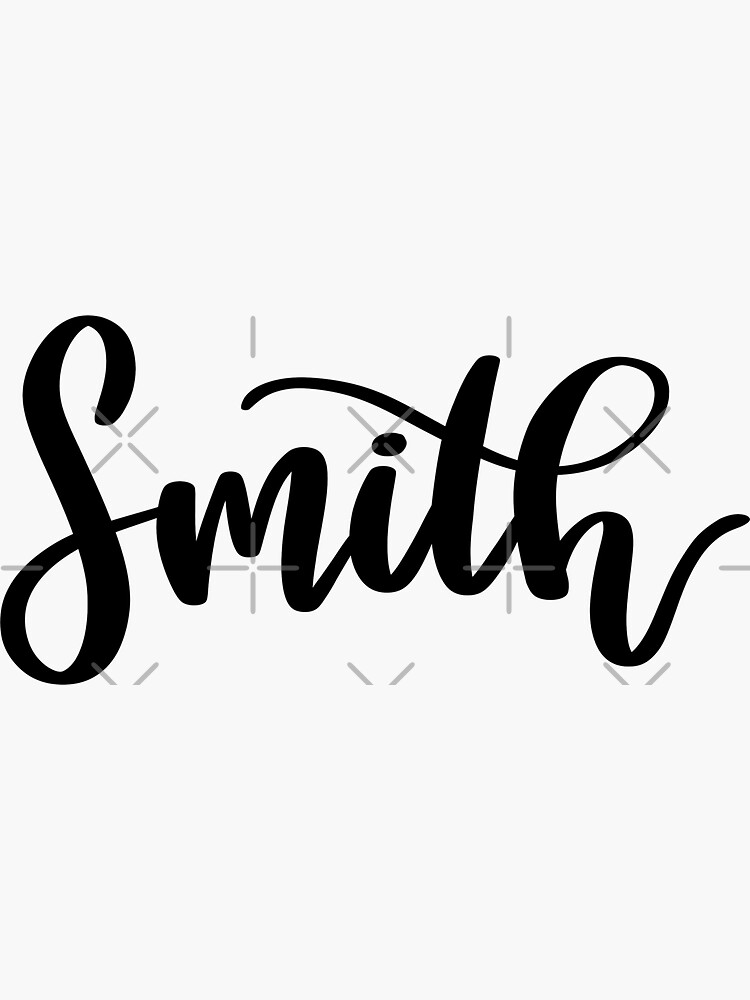 "Smith" Sticker for Sale by ellietography | Redbubble