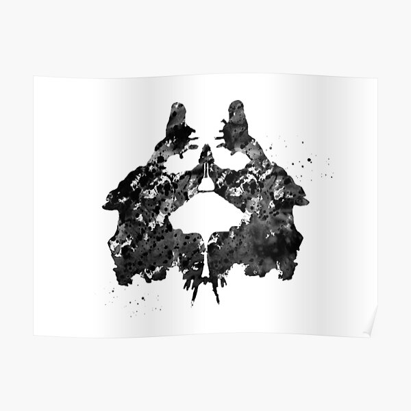 " Rorschach inkblot test" Poster for Sale by erzebetth | Redbubble