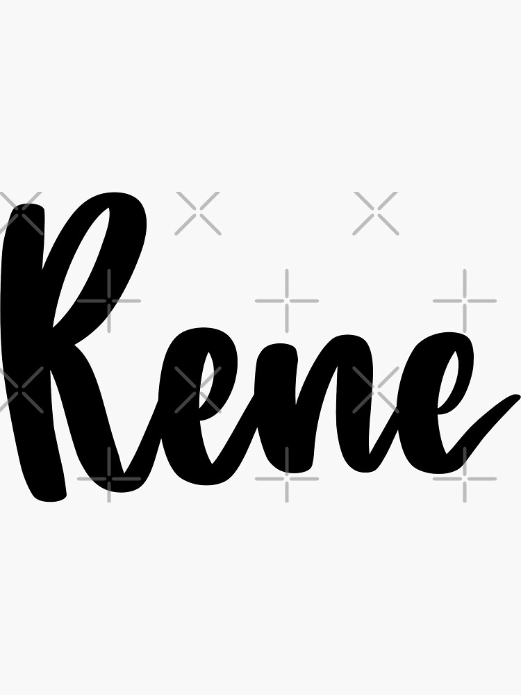 "Rene " Sticker for Sale by ellietography | Redbubble