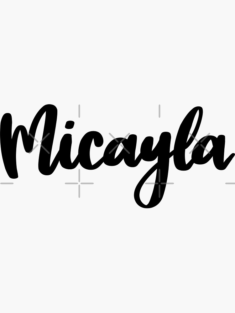 "Micayla" Sticker by ellietography | Redbubble