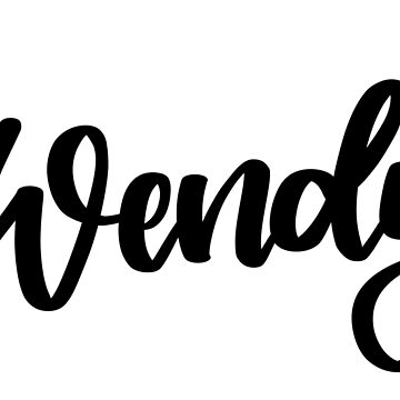 "Wendy " Sticker for Sale by ellietography | Redbubble