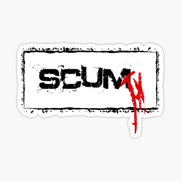 "SCUM Logo Prints" Sticker for Sale by SCUM-PRINTS | Redbubble