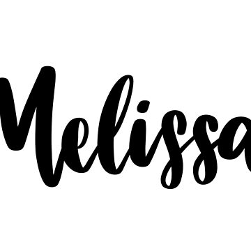 "Melissa " Sticker for Sale by ellietography | Redbubble