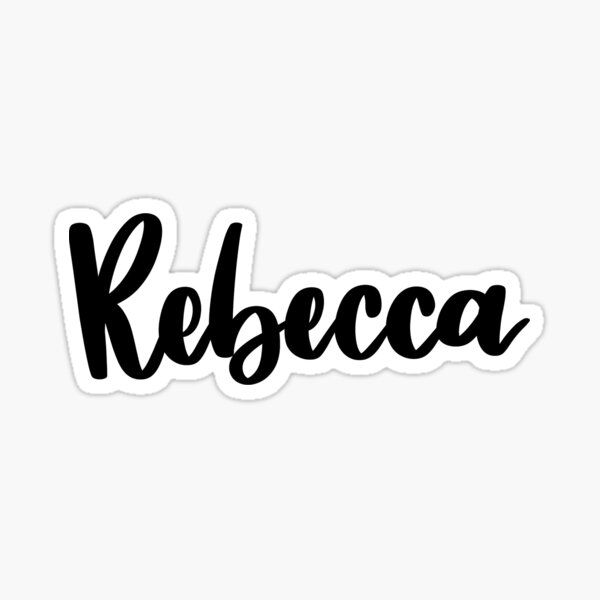 "Rebecca " Sticker for Sale by ellietography | Redbubble