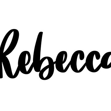 "Rebecca " Sticker for Sale by ellietography | Redbubble