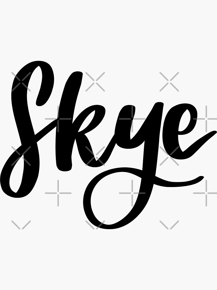 "Skye " Sticker for Sale by ellietography | Redbubble