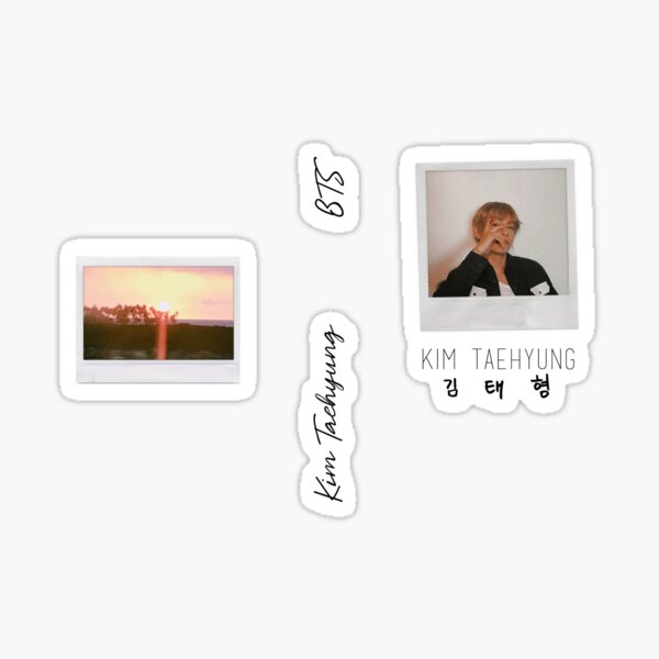 "BTS V " Sticker by marisaurban | Redbubble