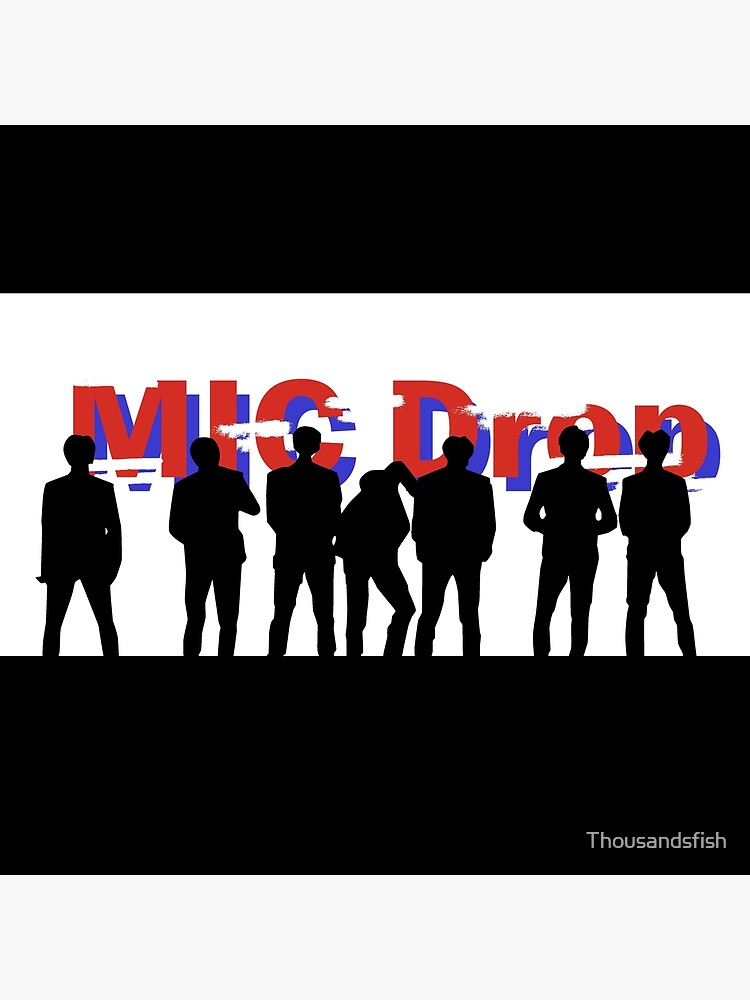 "Mic Drop " Poster for Sale by Thousandsfish | Redbubble