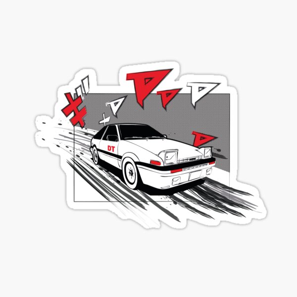 "Toyota AE86 Design" Sticker for Sale by drivetribe | Redbubble