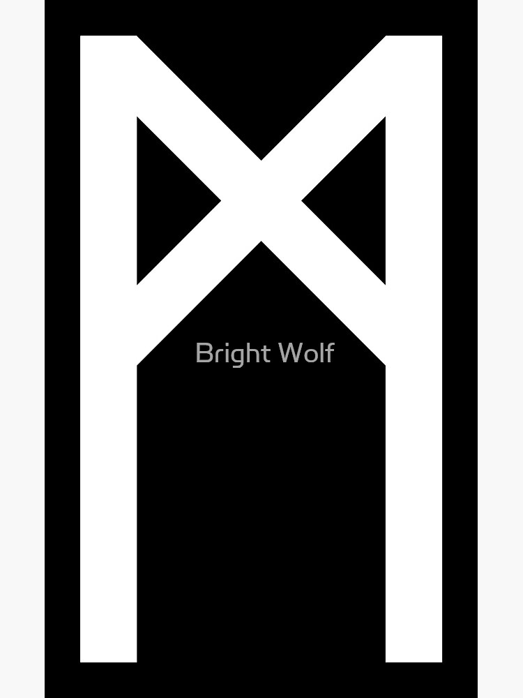 "Mannaz Rune " Framed Art Print for Sale by FireWolfNath | Redbubble