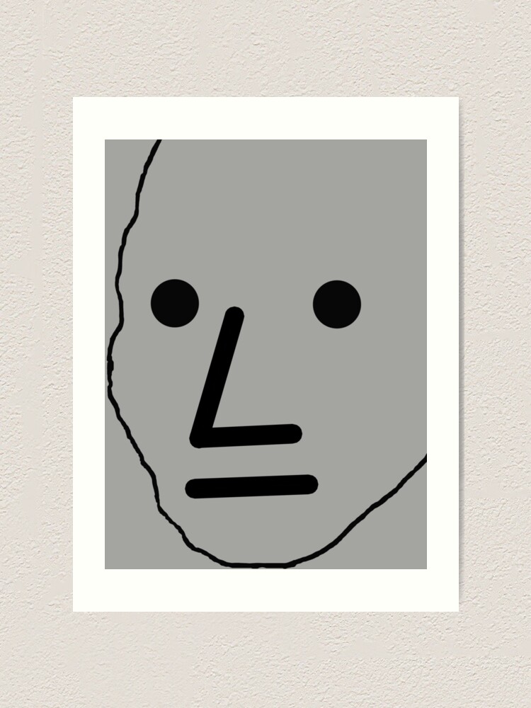 "NPC Wojak" Art Print by ciacio | Redbubble