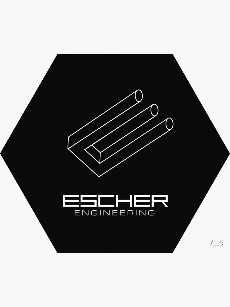 "Escher Engineering" Sticker by 7115 | Redbubble