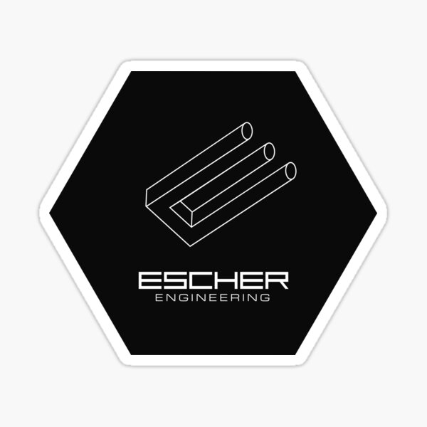 "Escher Engineering" Sticker by 7115 | Redbubble