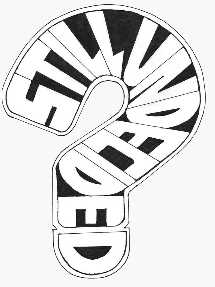 "Still Undecided" Sticker by brigidconmy | Redbubble