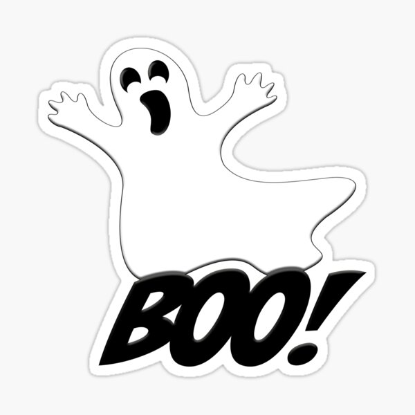 "Halloween Ghost - BOO!" Sticker for Sale by Endlessfall | Redbubble