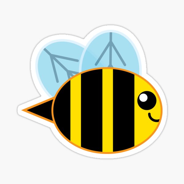 "Bee Illustration Cartoon" Sticker for Sale by BuiceJox | Redbubble