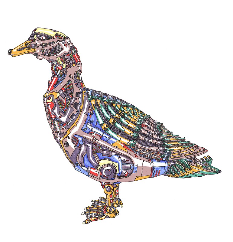 "Mech Duck" by jcwdesigns | Redbubble