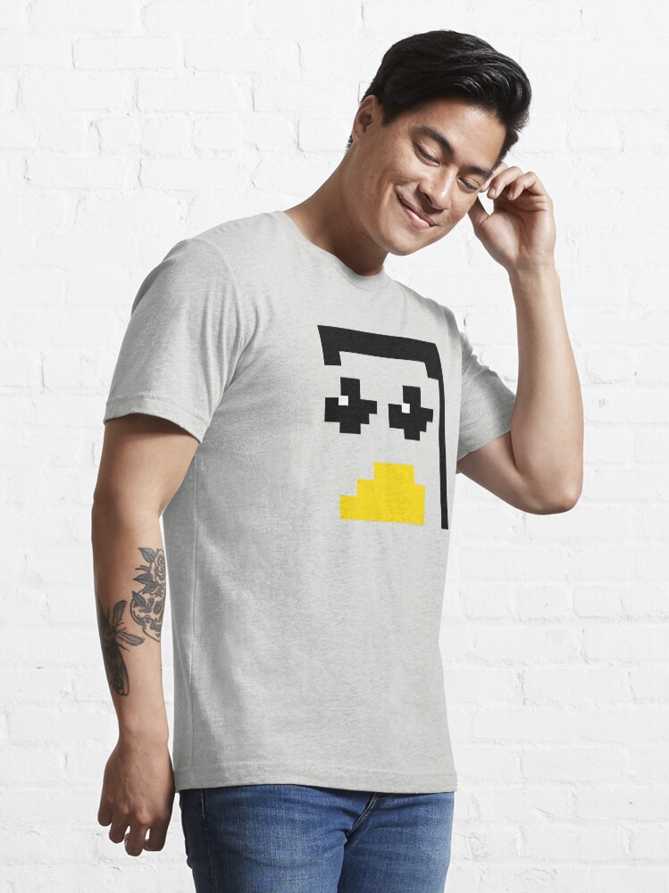 "LINUX TUX PENGUIN PIXEL FACE " T-shirt by SofiaYoushi | Redbubble