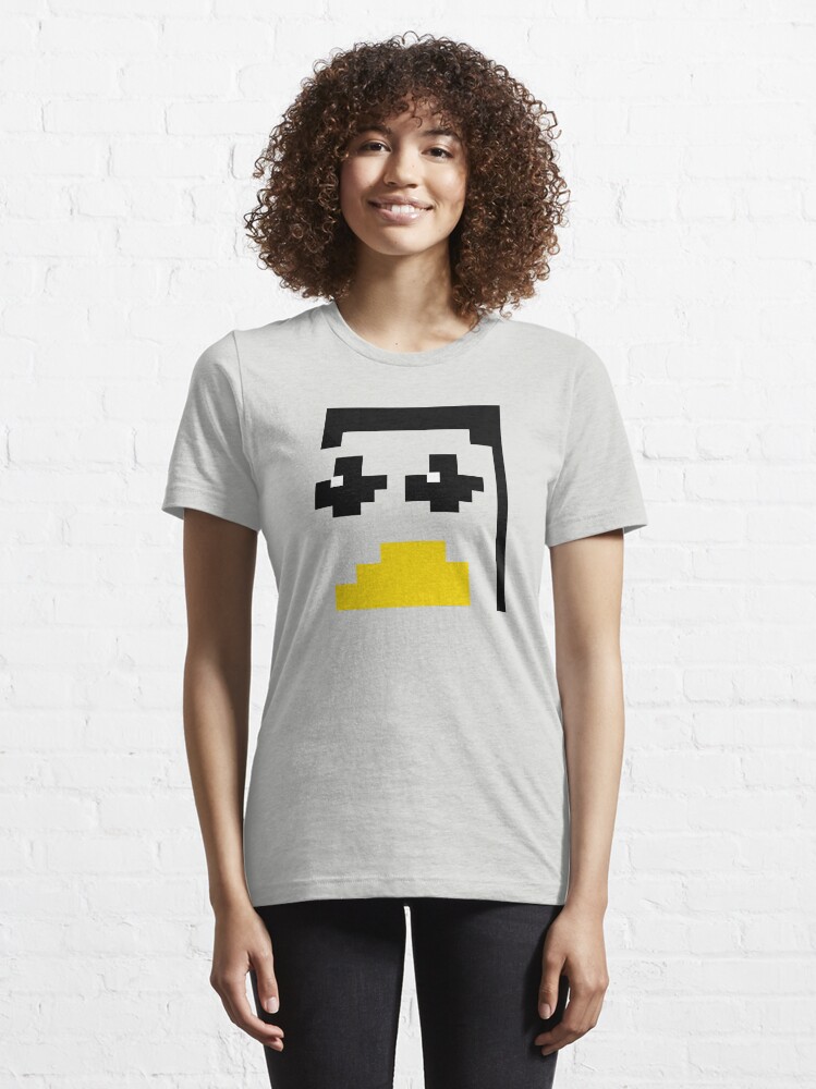 "LINUX TUX PENGUIN PIXEL FACE " T-shirt by SofiaYoushi | Redbubble