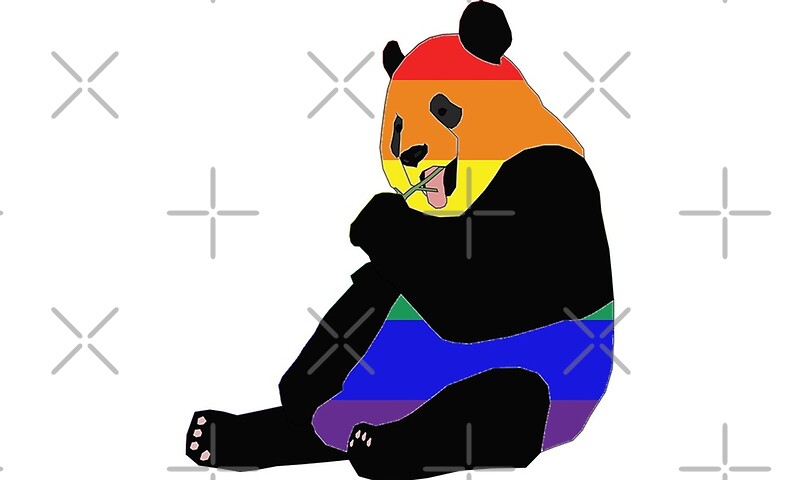 "Rainbow Panda Bear" by ColorFlowArt | Redbubble