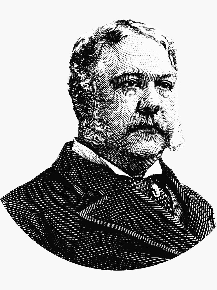 "President Chester Arthur" Sticker for Sale by warishellstore | Redbubble