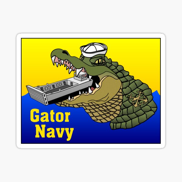 "Gator Navy" Sticker for Sale by Scott Hayes | Redbubble