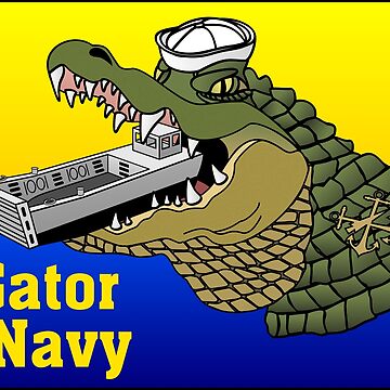 "Gator Navy" Sticker for Sale by Scott Hayes | Redbubble