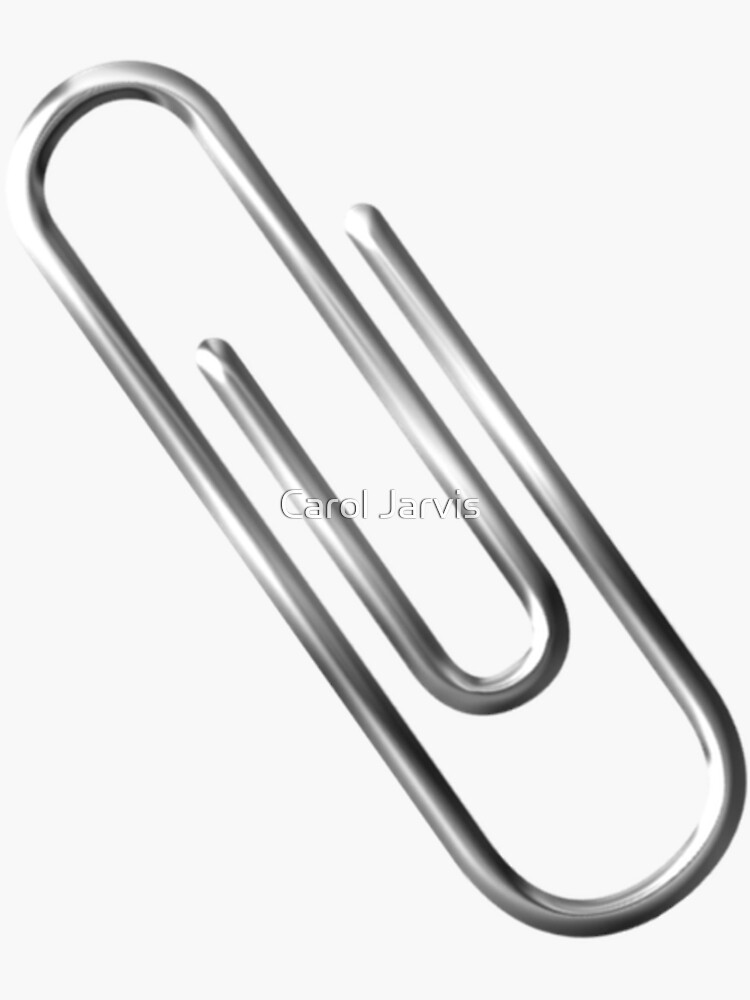 "Large Paper Clip" Sticker for Sale by jarvbone | Redbubble