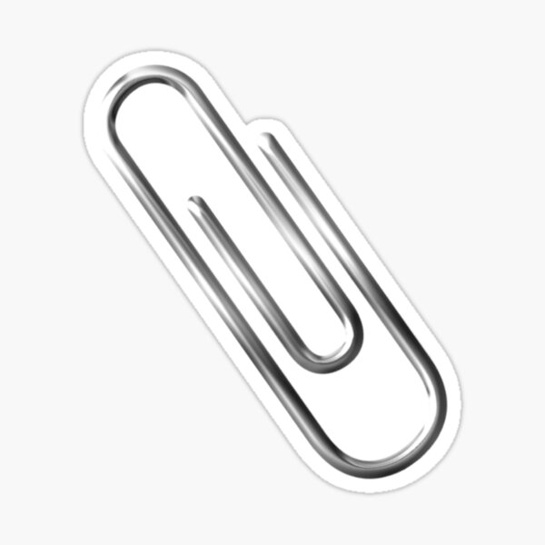 "Large Paper Clip" Sticker for Sale by jarvbone | Redbubble