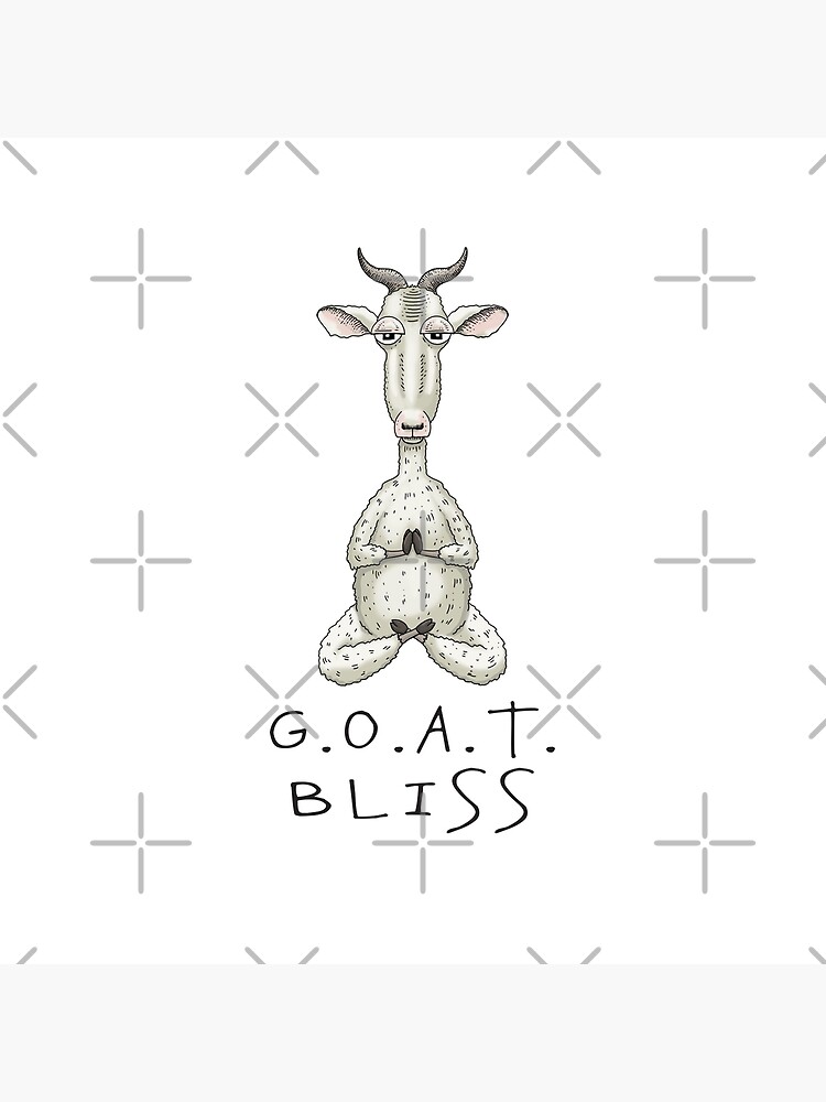 "GOAT BLISS - Meditating Goat" Poster by jitterfly | Redbubble