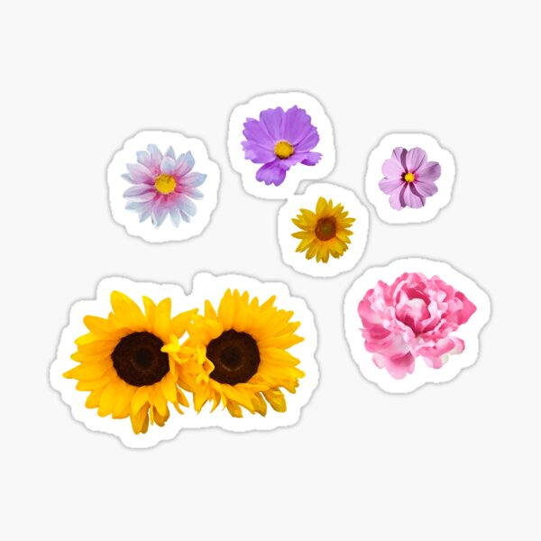 "Flowers" Sticker for Sale by tffindlay | Redbubble