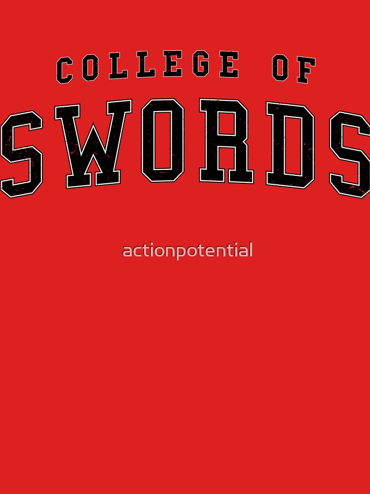 "College Pride: Swords" T-shirt for Sale by actionpotential | Redbubble ...
