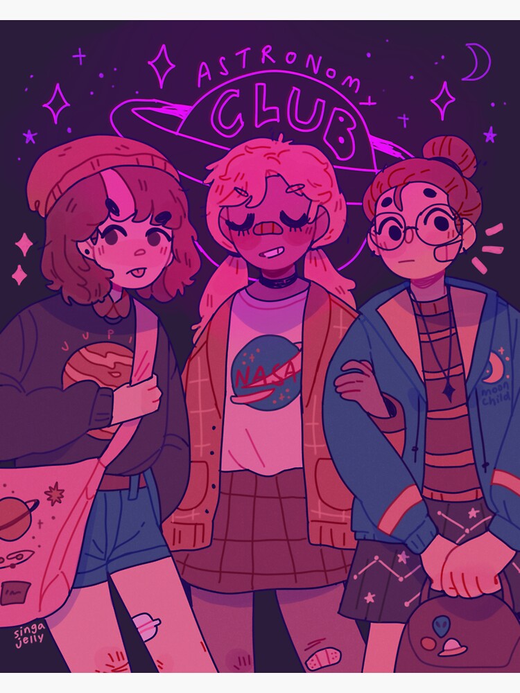 "astronomy club" Sticker by Singajelly | Redbubble