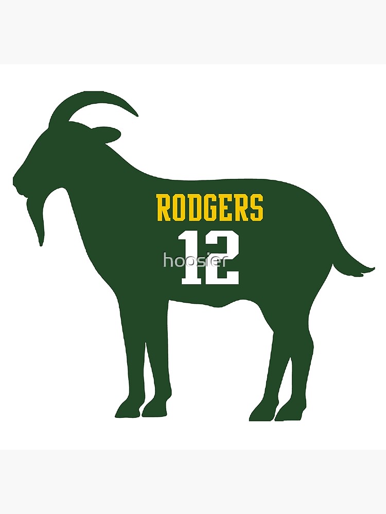 "Aaron Rodgers - GOAT" Canvas Print by hoosier | Redbubble