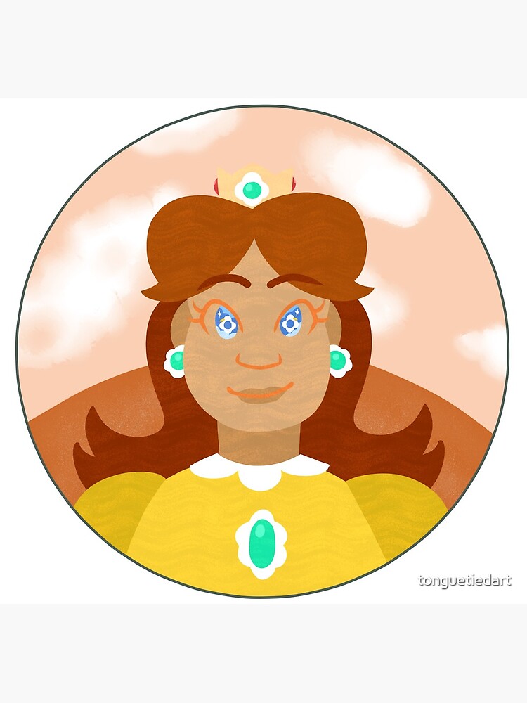 "Princess Daisy" Art Print by tonguetiedart | Redbubble