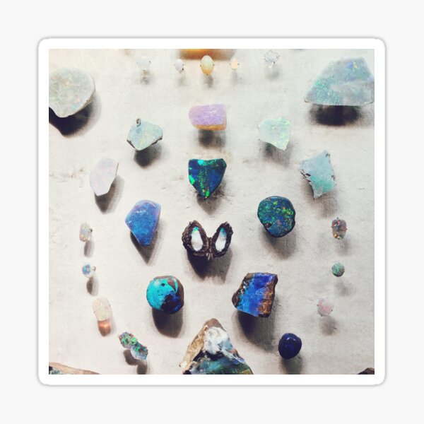 "Opal Crystals " Sticker for Sale by cloudedsunset | Redbubble