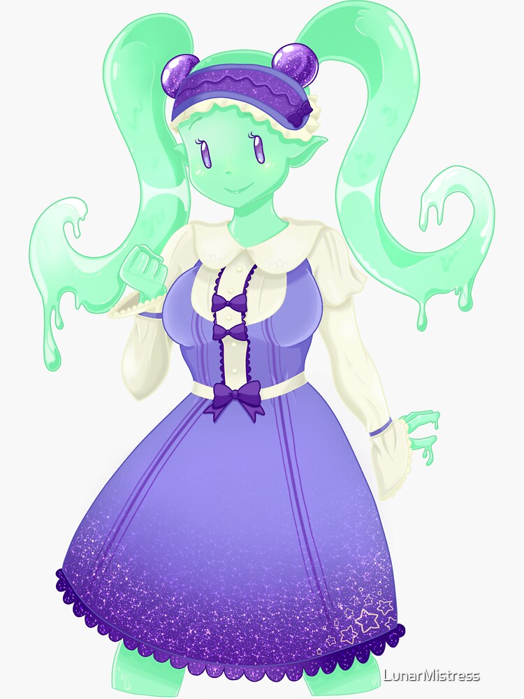 "Slime Girl " Sticker for Sale by LunarMistress | Redbubble