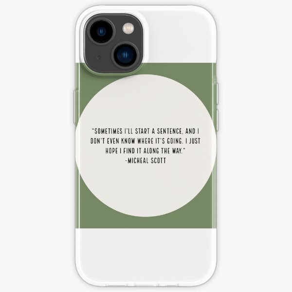 "Sometimes I start a sentence -the office " iPhone Case for Sale by ...