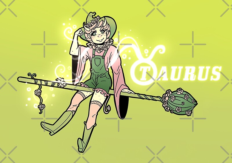 "Taurus Zodiac Witch" by evocaitart | Redbubble