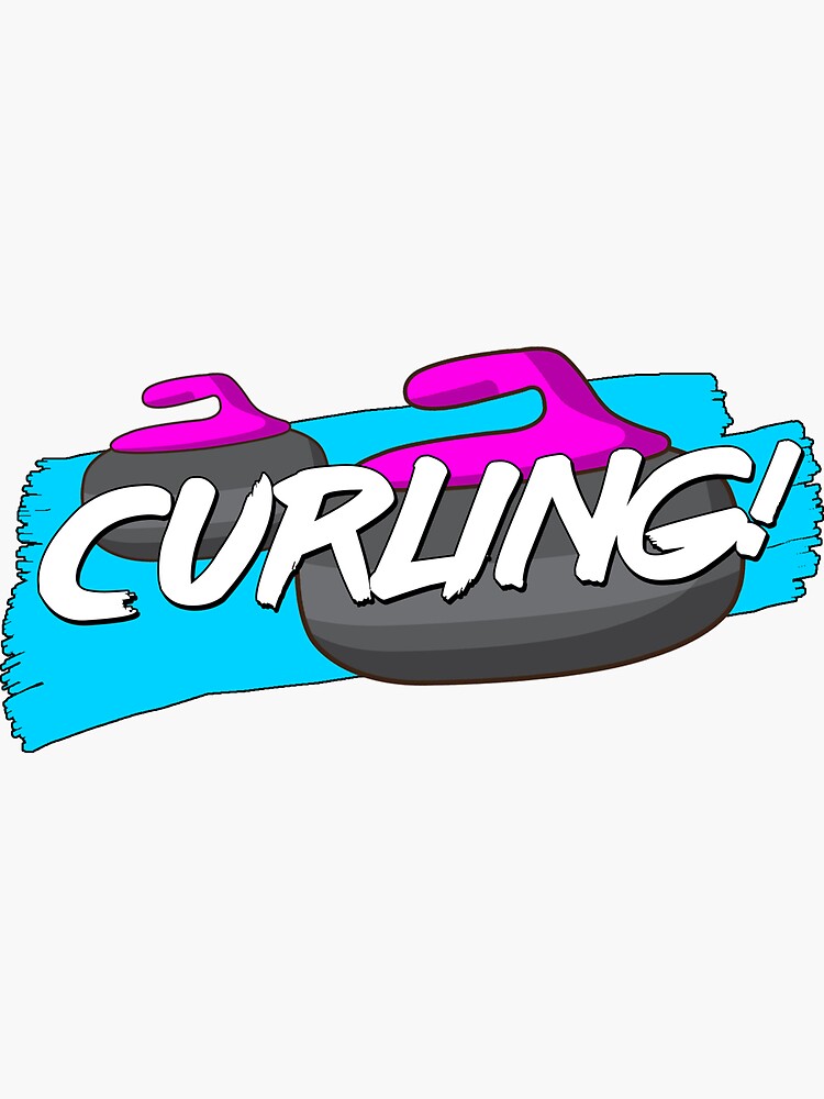 "Curling (with exclamation mark!)" Sticker for Sale by itscurling ...