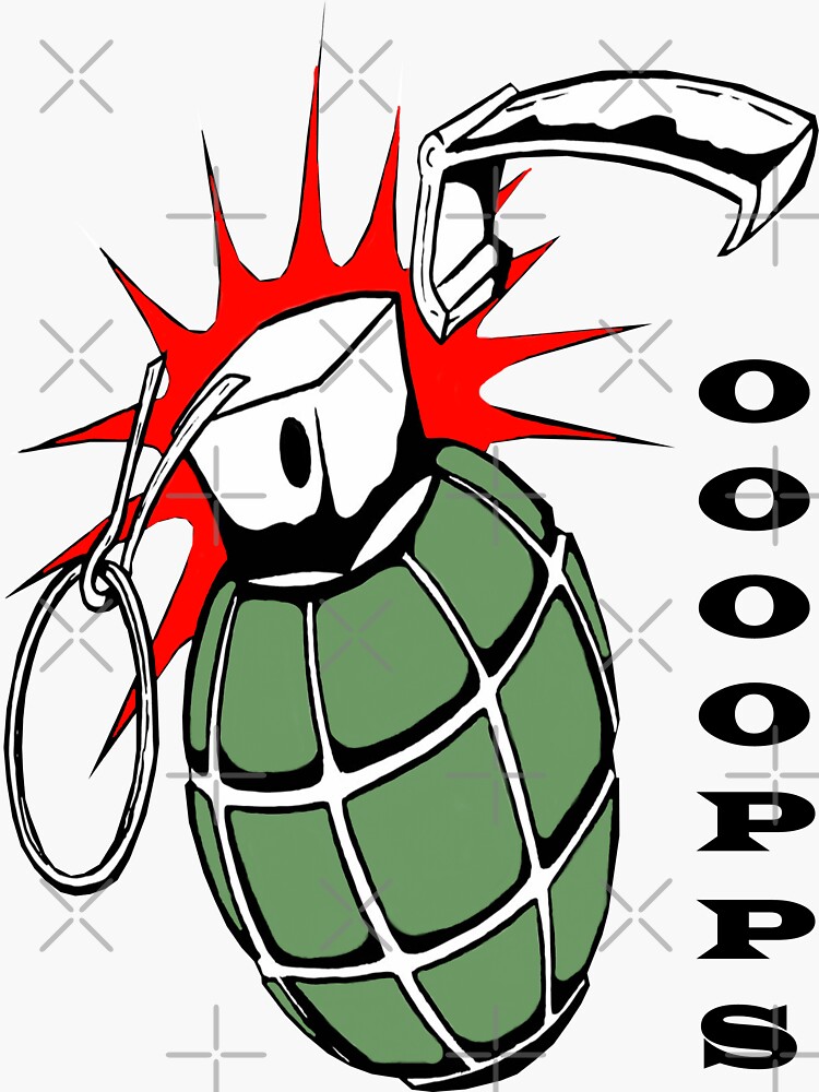 "Ooooops" Sticker for Sale by skanner30 | Redbubble