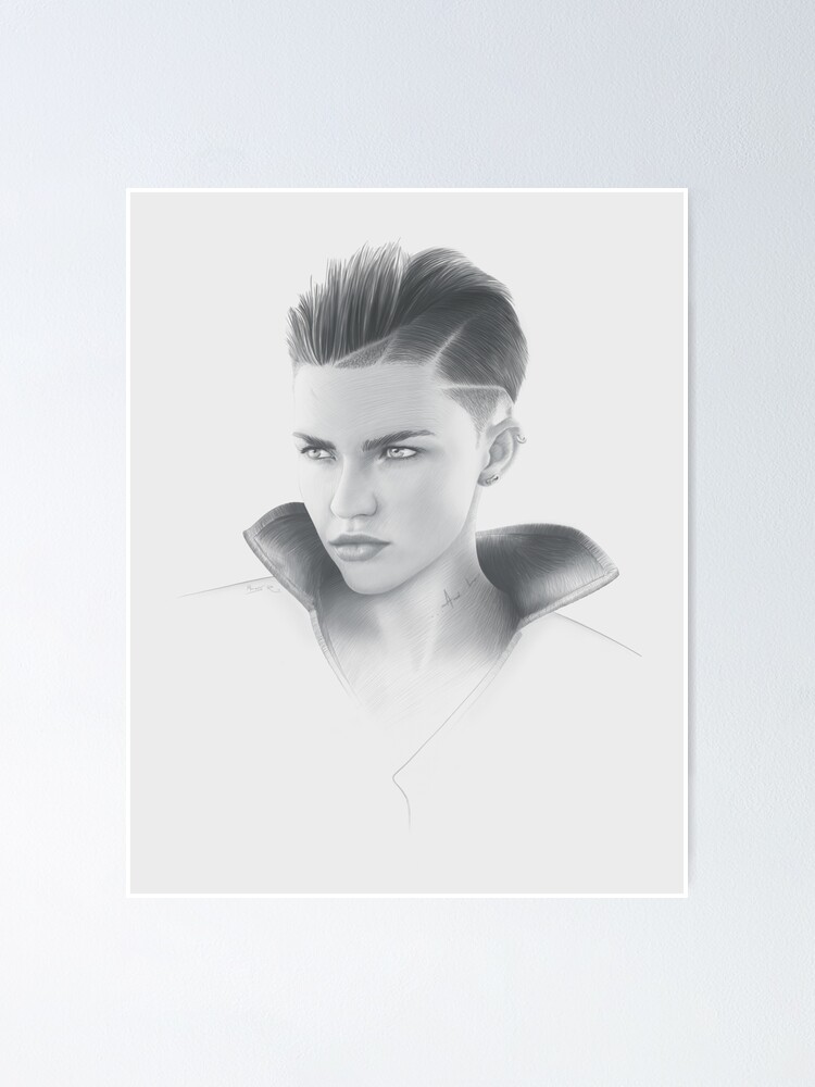 "Ruby Rose portrait" Poster for Sale by moisesrodriguez | Redbubble